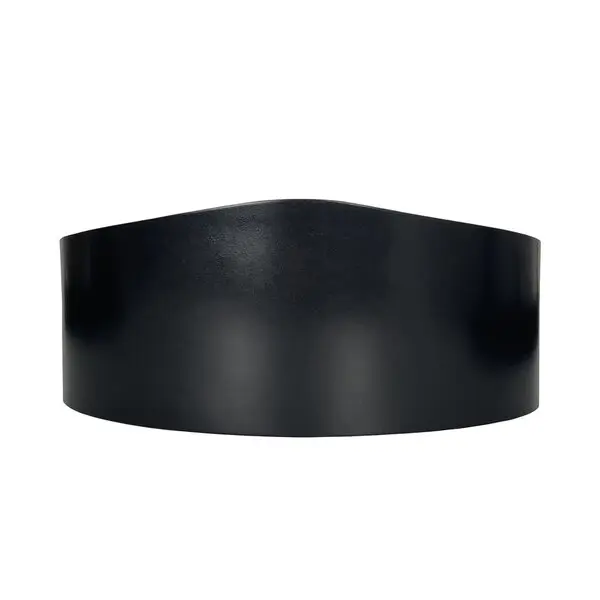 HAUTE CUIR Crown Leather Corset Belt - Black