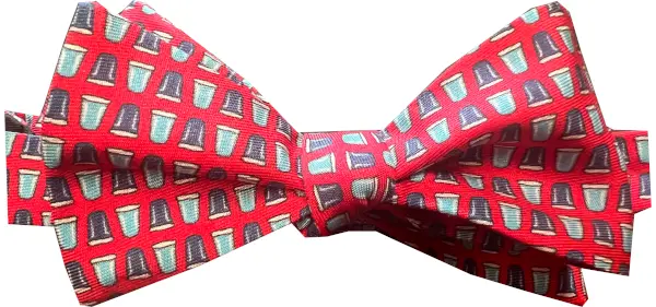 LAZYJACK PRESS Flip Cup Bow Tie - Red