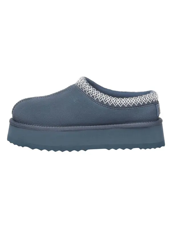 EVERAU AUSTRALIA Wonga Leather Slippers In Denim - Blue