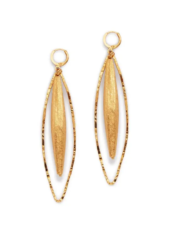 JAREDJAMIN Zeppelin Haley Leverback Earrings - Gold
