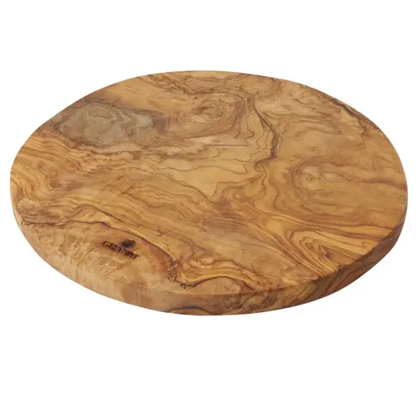 GREYMINT Yaya Olive Wood Round Board - Brown