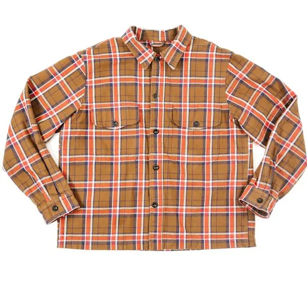ARIKO Brown / Red Red/brown Bucky Flannel Overshirt - Brown/red