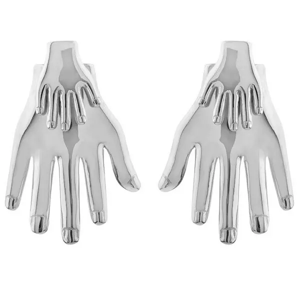 SOPHIE SIMONE DESIGNS Earrings Frida & Diego Hands - Silver