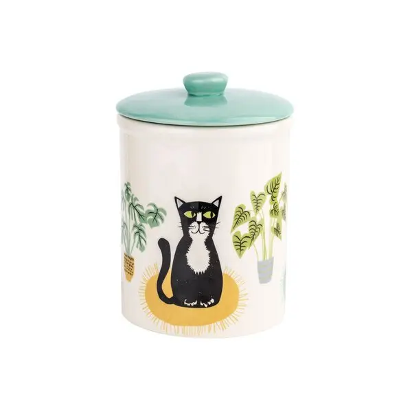 Hannah Turner Cat Storage Jar - Brown