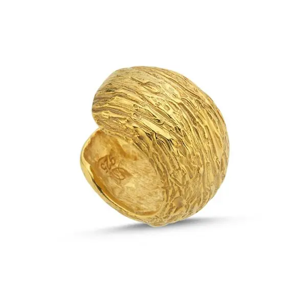 LINYA JEWELLERY Fery Striped Cartilage Earring - Gold