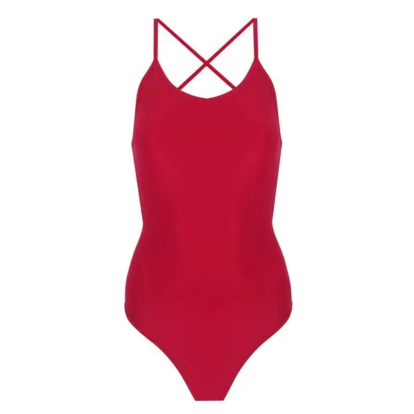 YORSTRULY Racer Swimsuit Cassis - Red