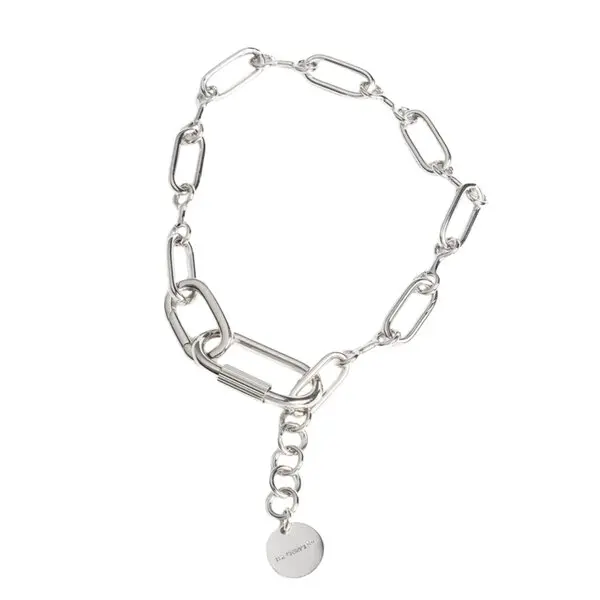 THEANIMALS Fancy Chain Necklace Rhodium - Silver