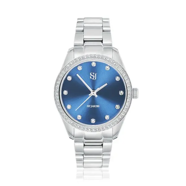 SIF JAKOBS JEWELLERY Silver / Blue Watch Valeria Silver, Blue - Silver/blue