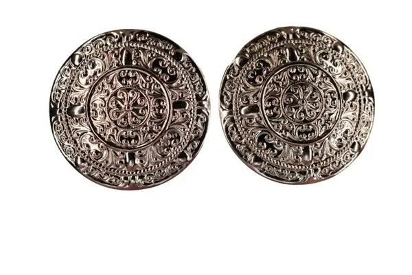 VICKISARGE The Centurion Disk In Platinum Pierced - Silver