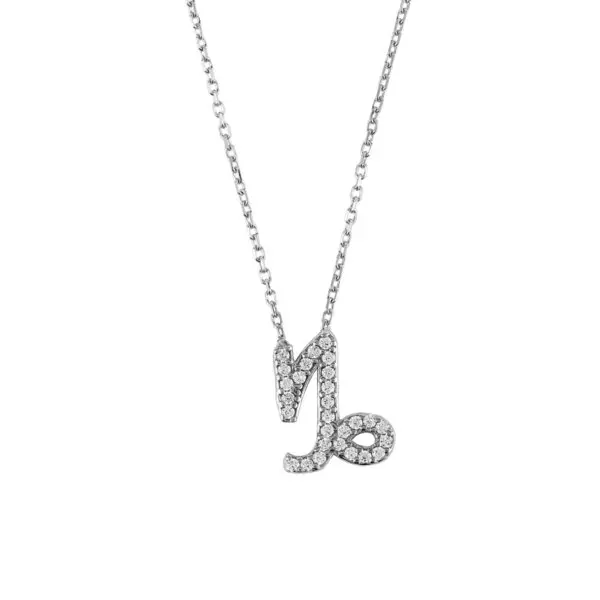LATELITA Zodiac Star Sign Pendant Necklace Capricorn - Silver
