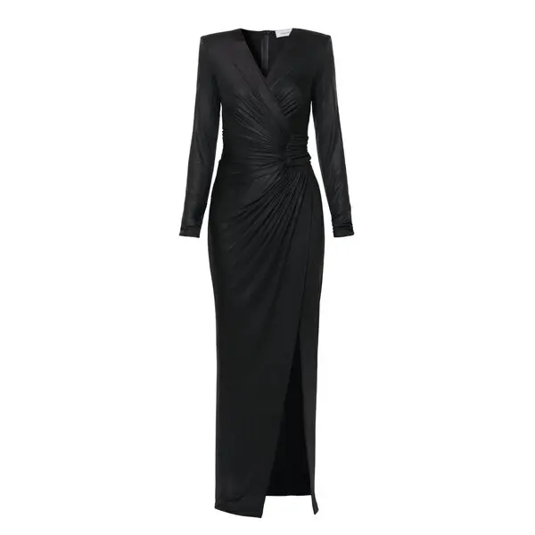 AGGI BY HALEWSKI Scarlet Pearl Maxi Dress - Black