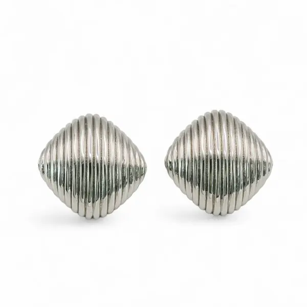 MISS CECILIA Vera Stud Earrings - Silver