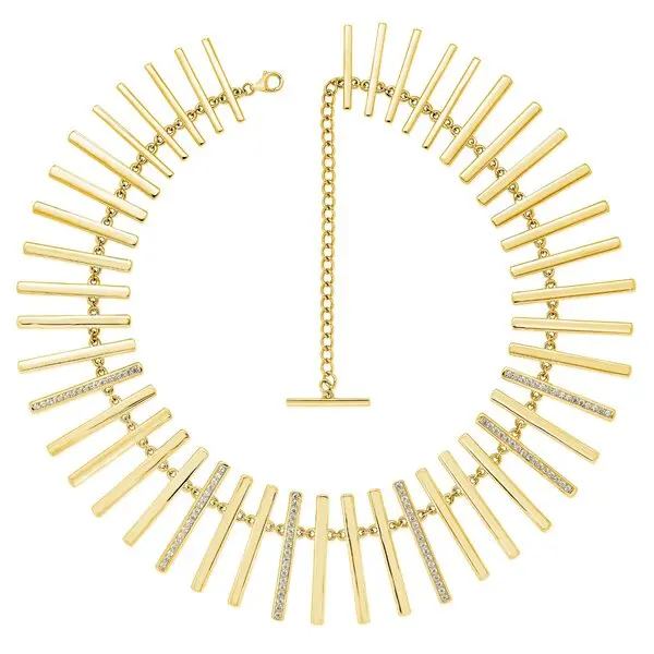 LUCY QUARTERMAINE Large Key Necklace In Vermeil - Gold