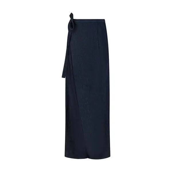CLOTHES BY LOCKER ROOM Wrap-front Wide-leg Jeans - Blue