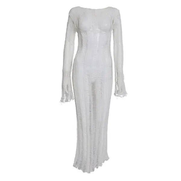 SARAH REGENSBURGER Angel Dress - White