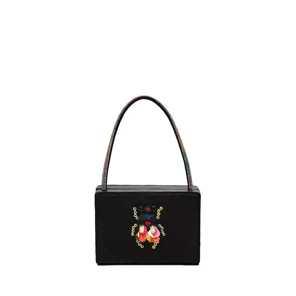SIMITRI Black / Red Beetle Mini Bag - Black/red