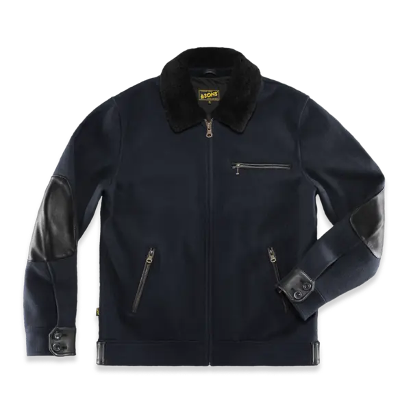 &SONS TRADING CO Blue / Black Boston Jacket Navy - Blue/black
