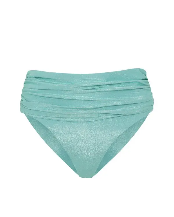 LEYLA MAYA Paloma High Waisted Bikini Bottoms Mint - Green
