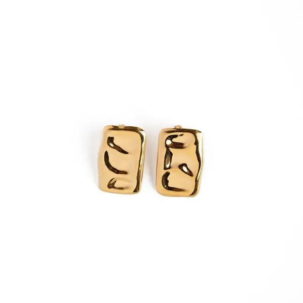 SUPERDIVAJEWELLERY Vanessa Square Drop Earrings - Gold