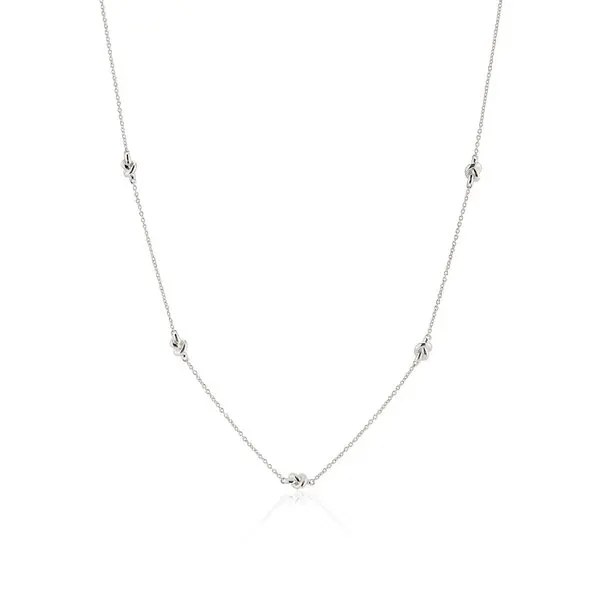 AUREE JEWELLERY St Ives Knot Necklace - Silver