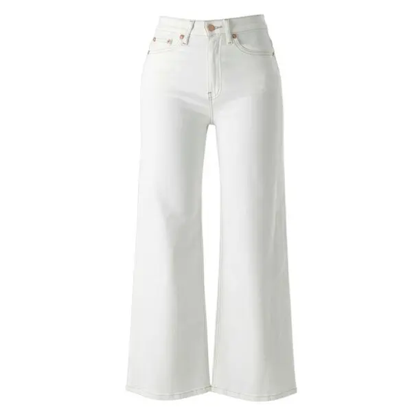 HER & GLORY Rosie Wide Leg In Metro Mist - White