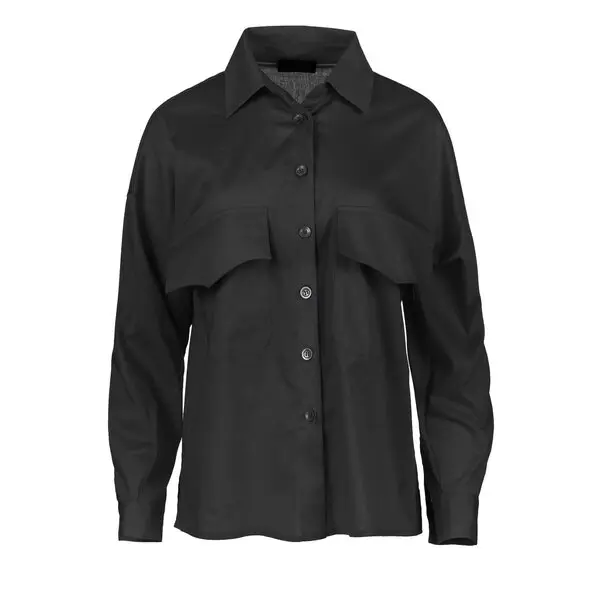 CONQUISTA Poplin Style Shirt - Black