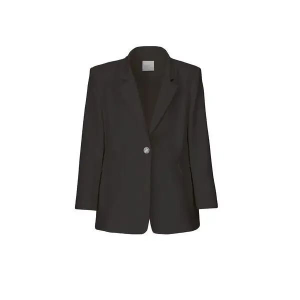 VESTIAIRE D'UN OISEAU LIBRE Wool Oversized Jacket - Black