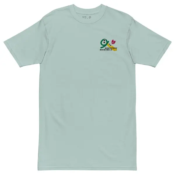 ANCHOR & CREW Ice Gustatory Originals Shapes & Sizes Heavy Cotton Embroidered T-shirt - Blue