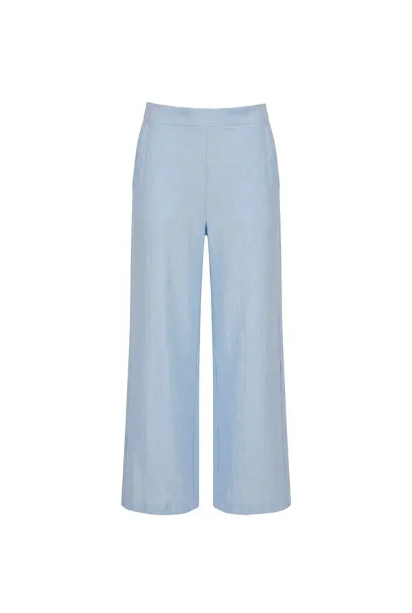 JAMES LAKELAND Relaxed Pull-on Trousers – Powder - Blue
