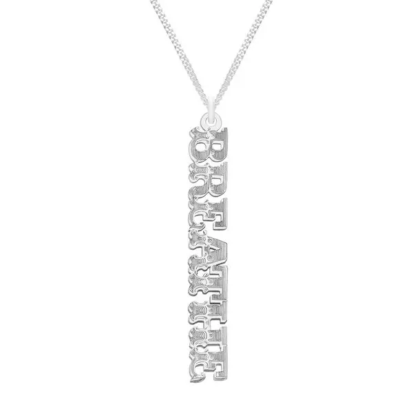 CARTERGORE Sterling “breathe” Word Necklace - Silver