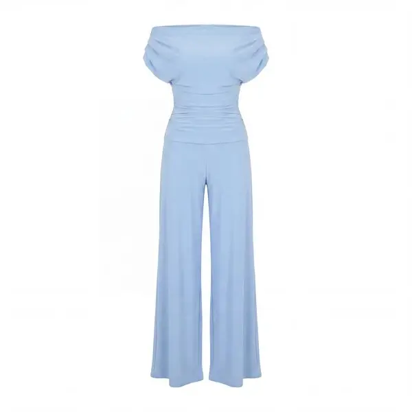 ATOM LABEL Carbon Jumpsuit In Baby - Blue