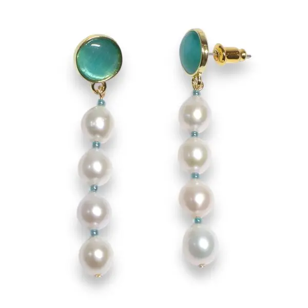 NINEMOO Mermaid Tears Earrings - Blue