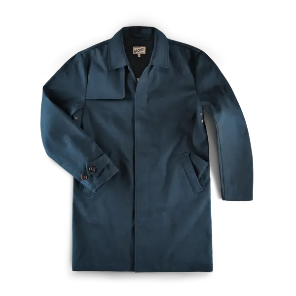&SONS TRADING CO Woodward Raincoat Navy - Blue