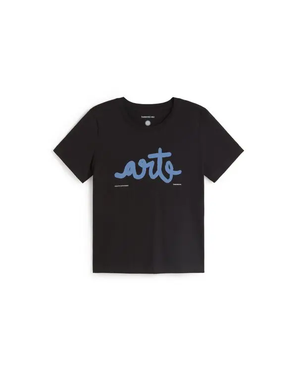 THINKING MU T-shirt Art Ida - Black
