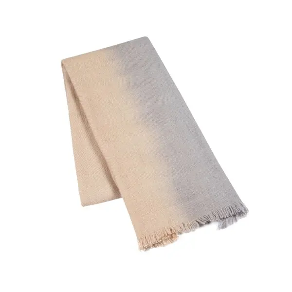 HERITAGEMODA Grey / Neutrals / White Beige Grey Classic Pashmina Scarf - Grey/white