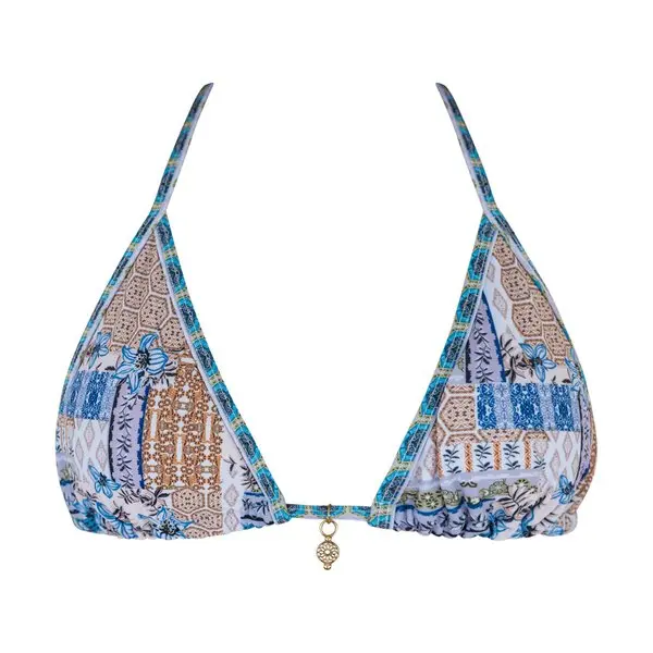 IVY SWIMWEAR Ellie In Baby Mosaic Print Top - Blue