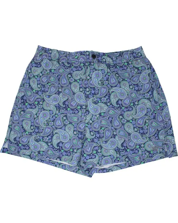 LORDS OF HARLECH Quack Pow Paisley Swim Short Grass - Green