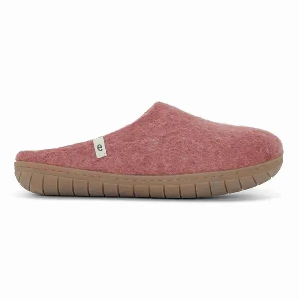 EGOS COPENHAGEN Dusty Rose Rubber Sole Slipper - Pink