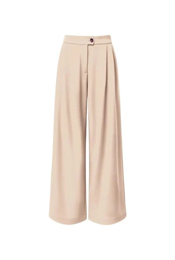 JAMES LAKELAND Neutrals Cream Wide Leg Suit Trousers - White