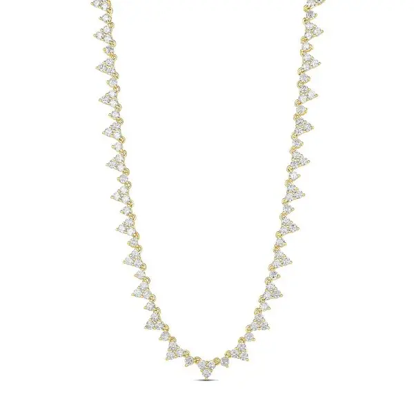SHYMI Cluster Tennis Necklace - Gold