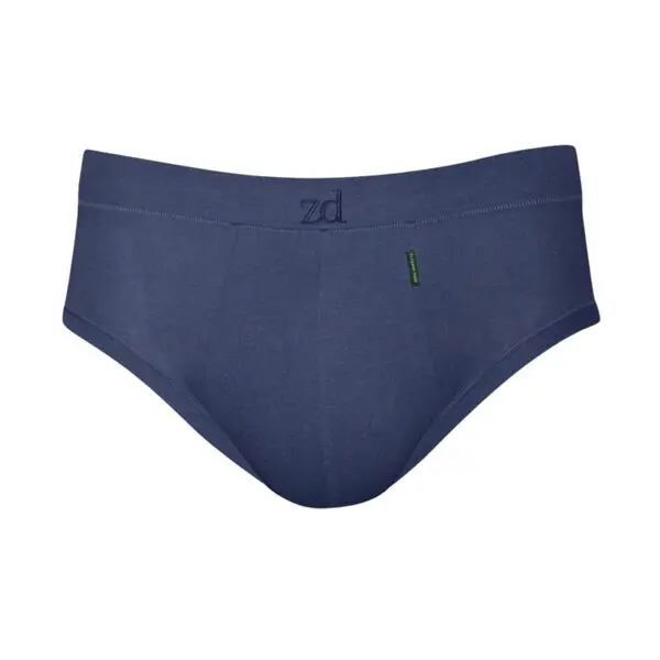 ZD ZERO DEFECTS Mini Briefs Egyptian Cotton Premium Comfort Color Navy - Blue