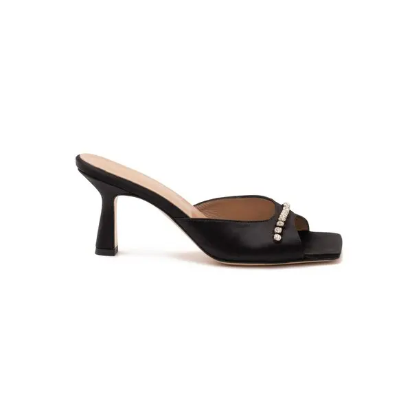 MIYANA BERLIN Leva Mules In With Rhinestones