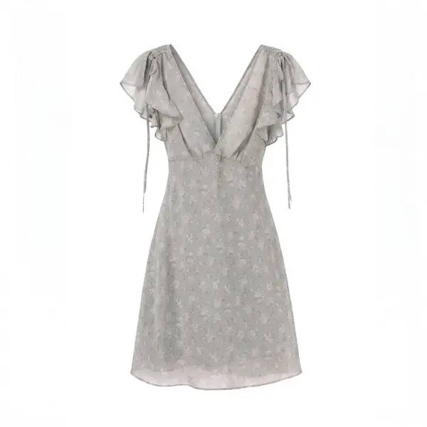 BELSIZE25 Butterfly Mini Dress - Grey