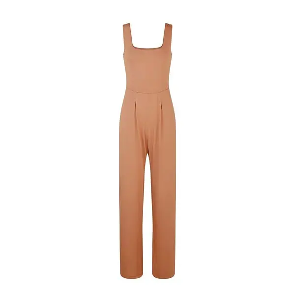 NUMBAT Ciara Organic Cotton Jumpsuit Cappuccino - Brown