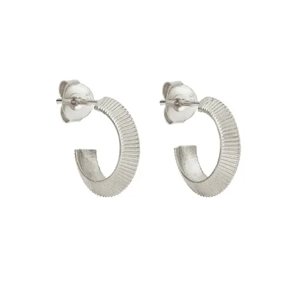 ZOË & MORGAN Mini Tasa Hoop - Silver