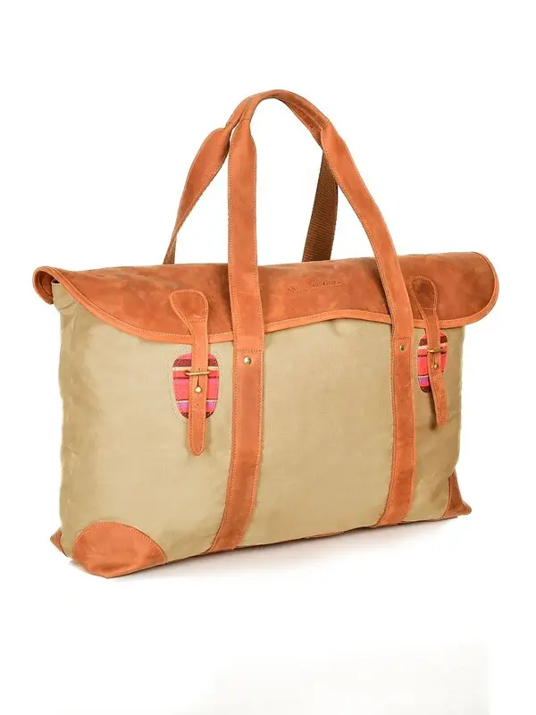 KOY CLOTHING Neutrals Canvas Weekender Bag Tan - Brown