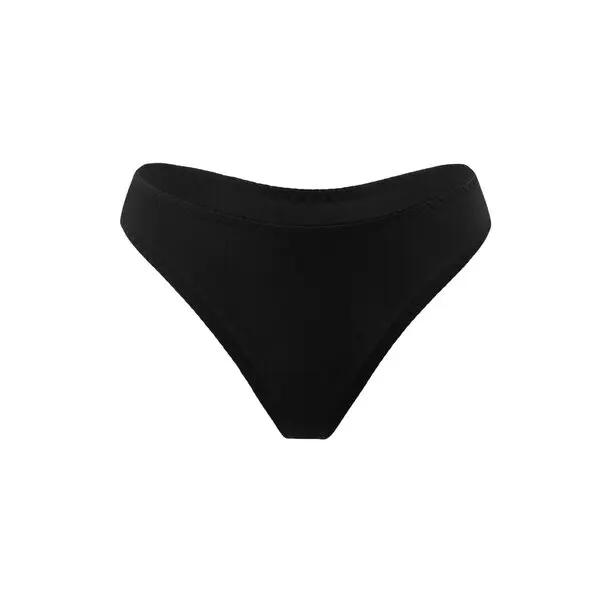 DARILY UNDERWEAR Microfiber String Panties - Black