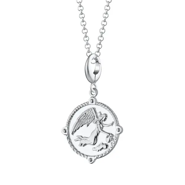 LILY CHARMED Sterling Goddess Of Communication Iris Charm Necklace - Silver