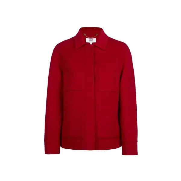 GUARDS LONDON Joanna Wool Cashmere Short Jacket - Red