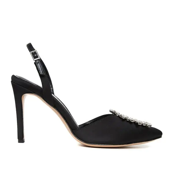 GINISSIMA Alice Shoes With Crystal Brooch